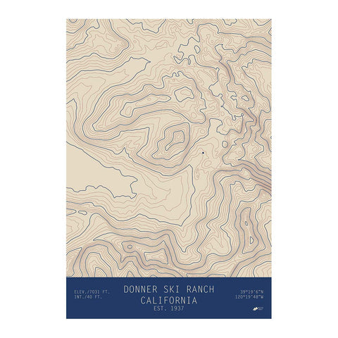 Donner, California-TOPO Series Map – Muir Way