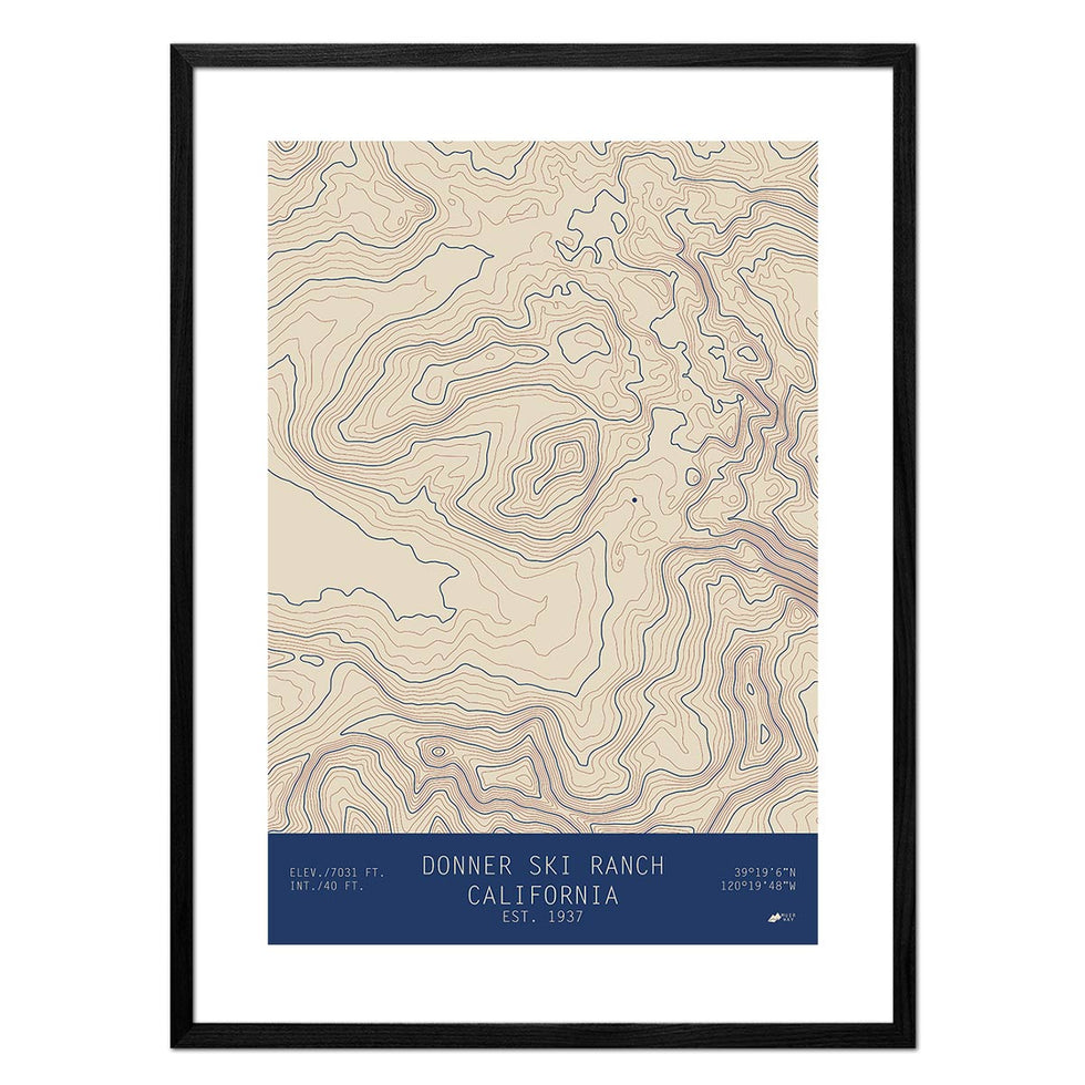 Donner, California-TOPO Series Map – Muir Way