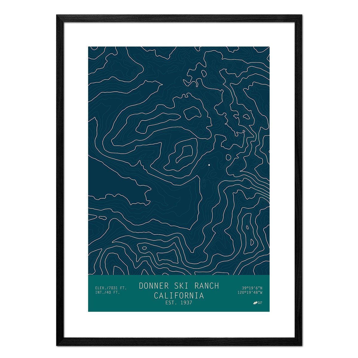 Donner, California-TOPO Series Map - Muir Way