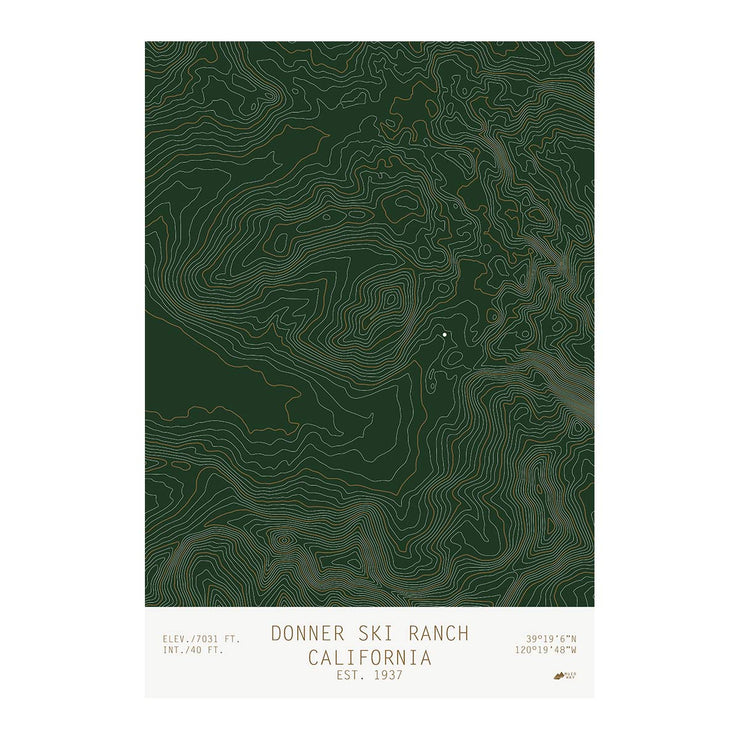 Donner, California-TOPO Series Map – Muir Way