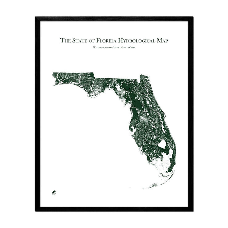 Florida Hydrology Series Map | Map of rivers, streams & more – Muir Way