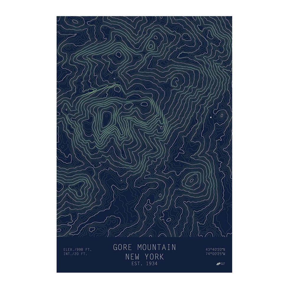 Gore, New York-TOPO Series Map – Muir Way