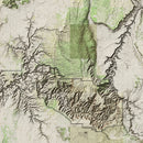 Grand Canyon Shaded Relief Map – Muir Way