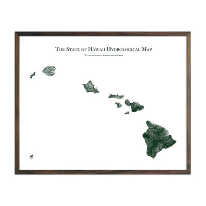 Hawaii Hydrology Series Map | Map of rivers, streams & more – Muir Way