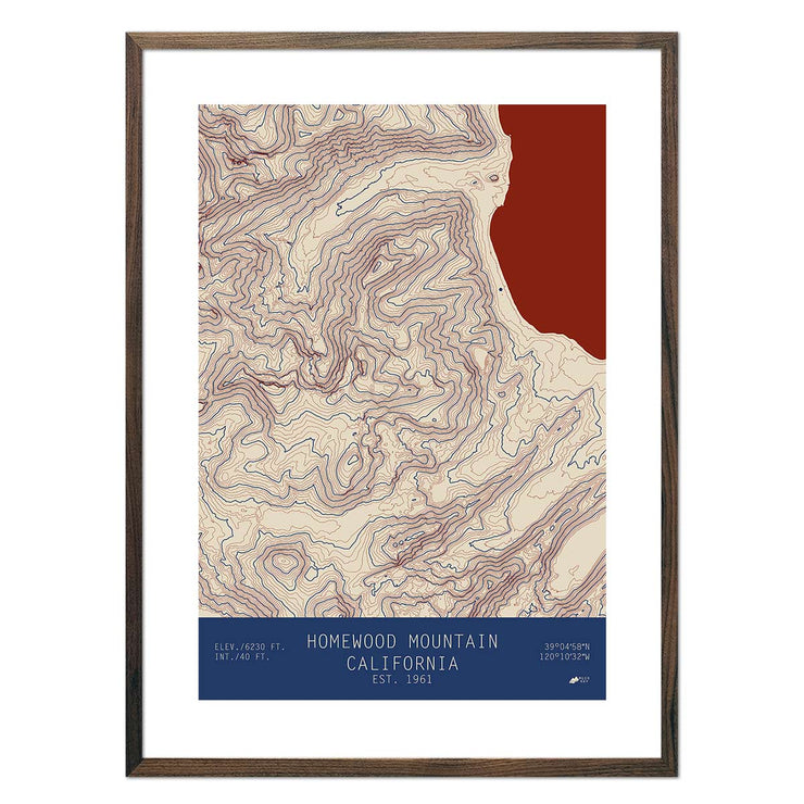 Homewood, California-TOPO Series Map – Muir Way