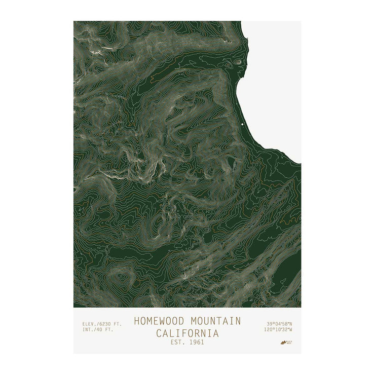 Homewood, California-TOPO Series Map – Muir Way