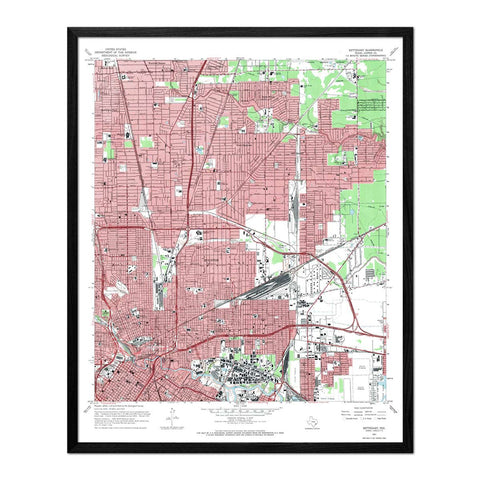 Houston, TX 1967 USGS Map – Muir Way