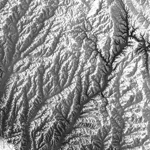 Iowa Relief Maps | Hydrological & Elevation Map Prints – Muir Way