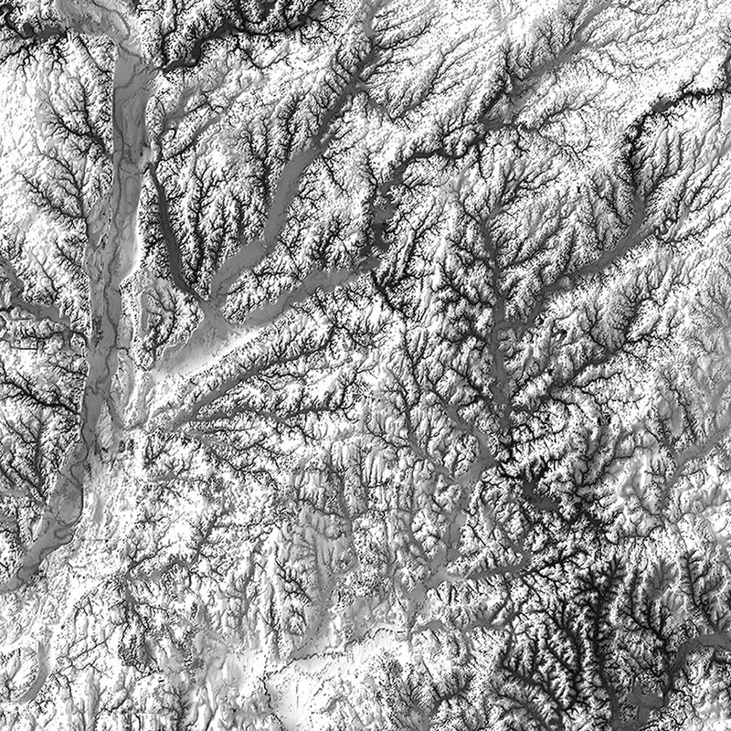 Indiana Elevation Map - Muir Way