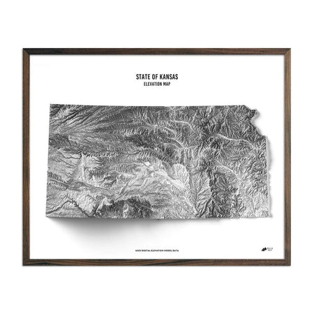 Kansas Elevation Map – Muir Way