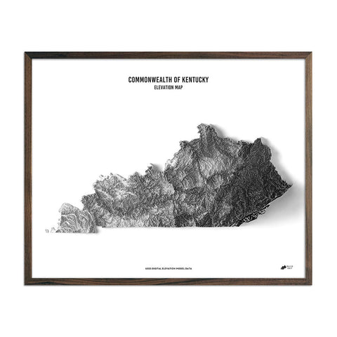 Kentucky Elevation Map – Muir Way