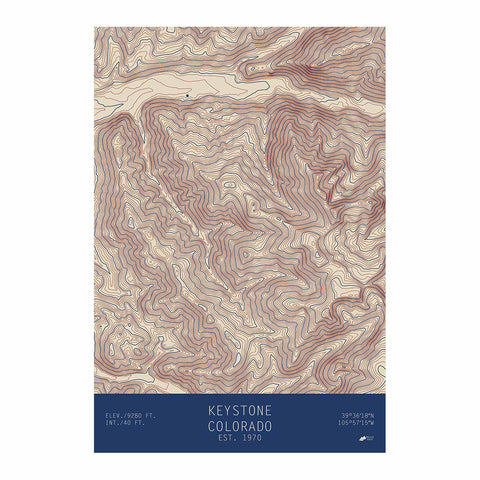 Keystone, Colorado-TOPO Series Map – Muir Way