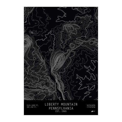 Liberty Mountain, Pennsylvania-TOPO Series Map – Muir Way