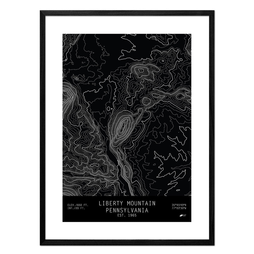 Liberty Mountain, Pennsylvania-TOPO Series Map – Muir Way