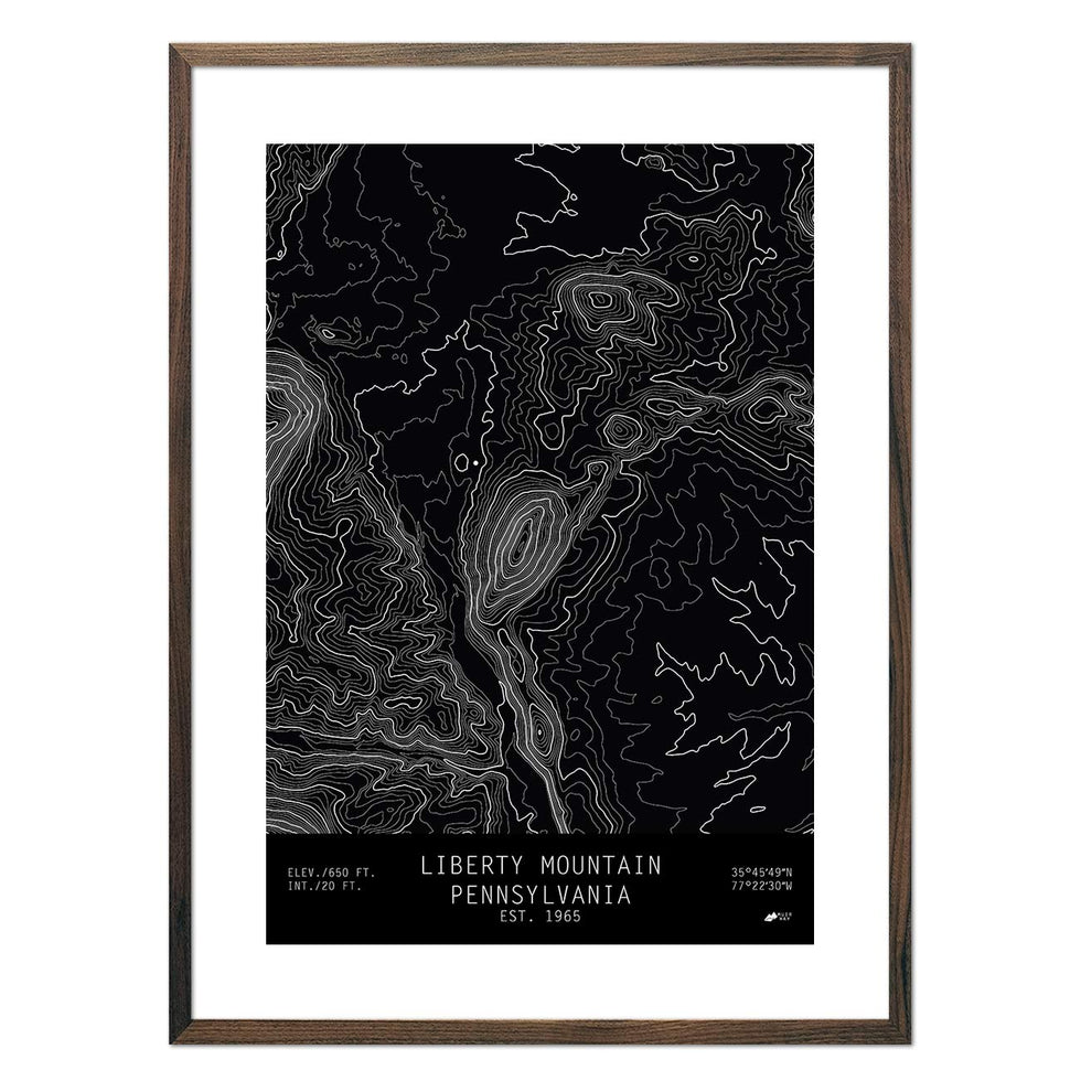 Liberty Mountain, Pennsylvania-TOPO Series Map – Muir Way