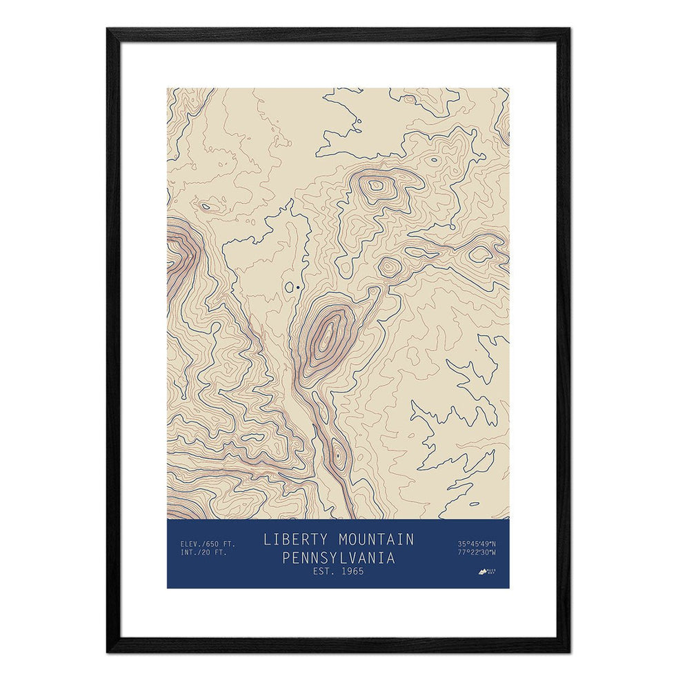Liberty Mountain, Pennsylvania-TOPO Series Map – Muir Way