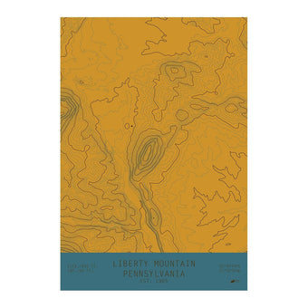 Liberty Mountain, Pennsylvania-TOPO Series Map – Muir Way