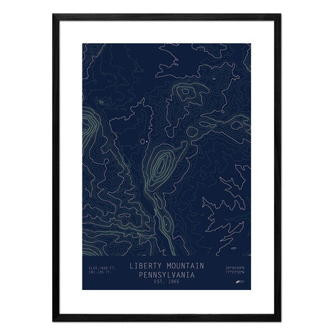 Liberty Mountain, Pennsylvania-TOPO Series Map – Muir Way