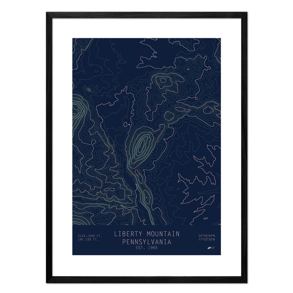 Liberty Mountain, Pennsylvania-TOPO Series Map – Muir Way