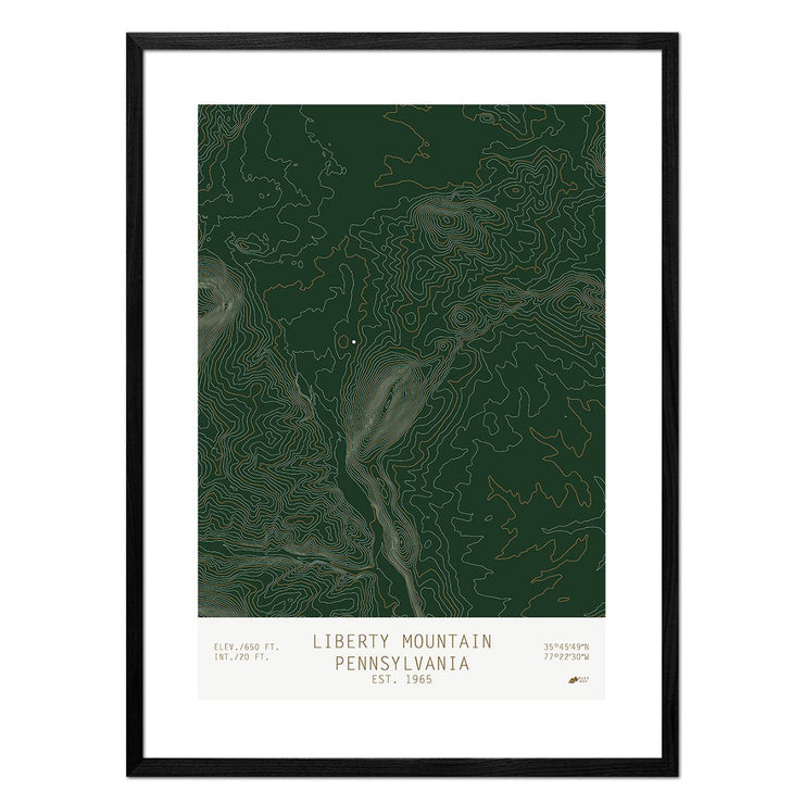 Liberty Mountain, Pennsylvania-TOPO Series Map – Muir Way