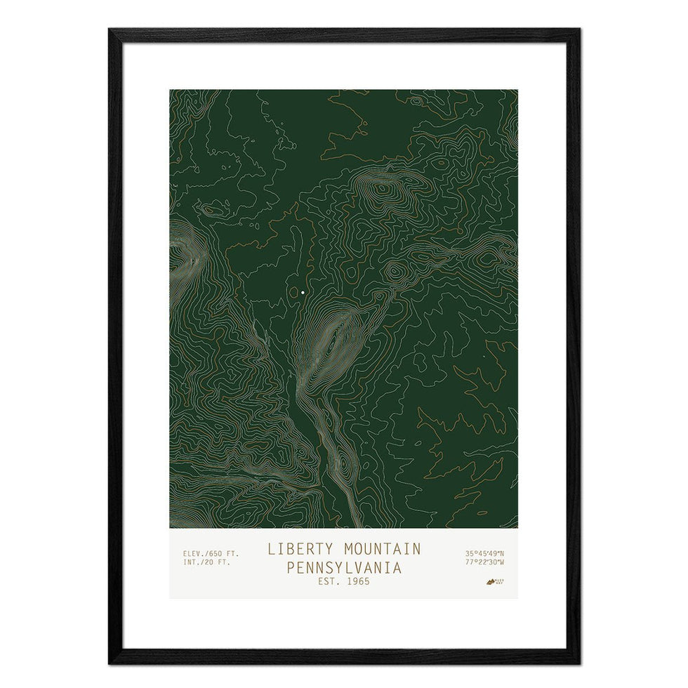 Liberty Mountain, Pennsylvania-TOPO Series Map – Muir Way
