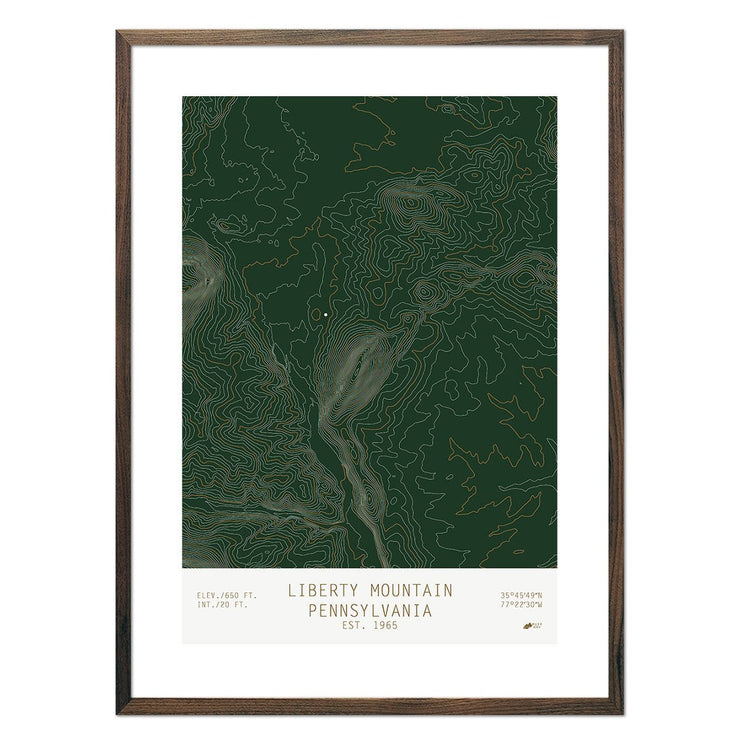 Liberty Mountain, Pennsylvania-TOPO Series Map – Muir Way