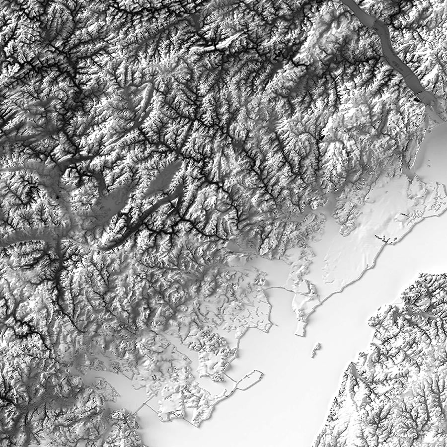 Maryland Elevation Map - Muir Way