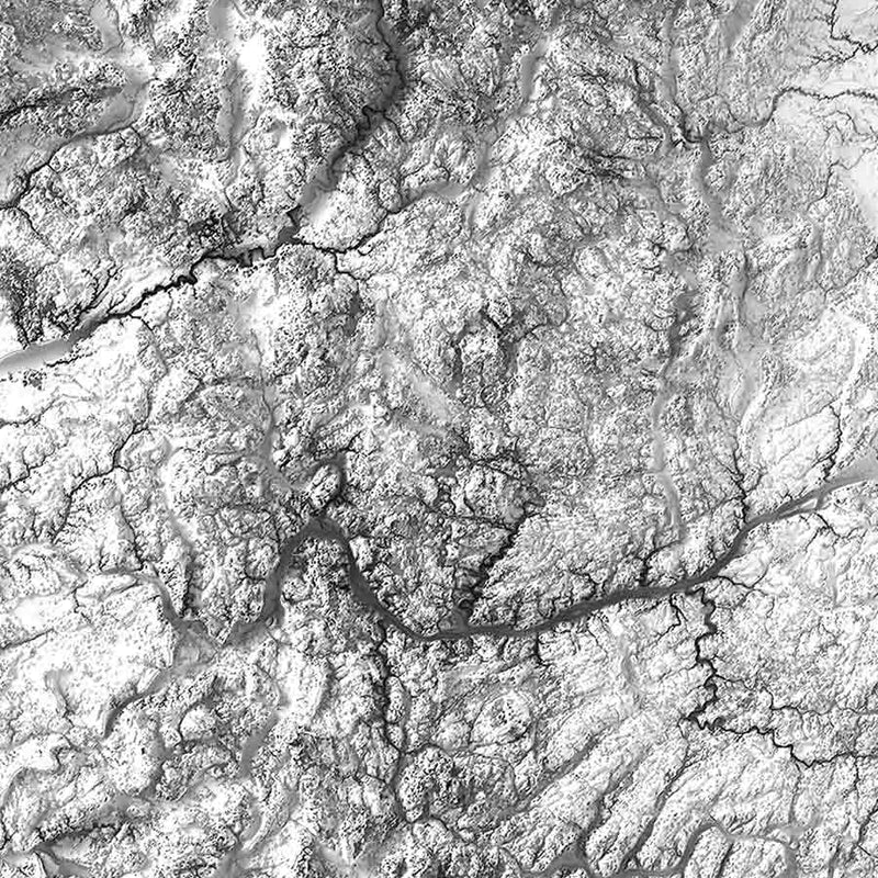 Michigan Elevation Map - Muir Way