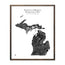 Michigan Hydrology Series Map | Map of rivers, streams & more – Muir Way