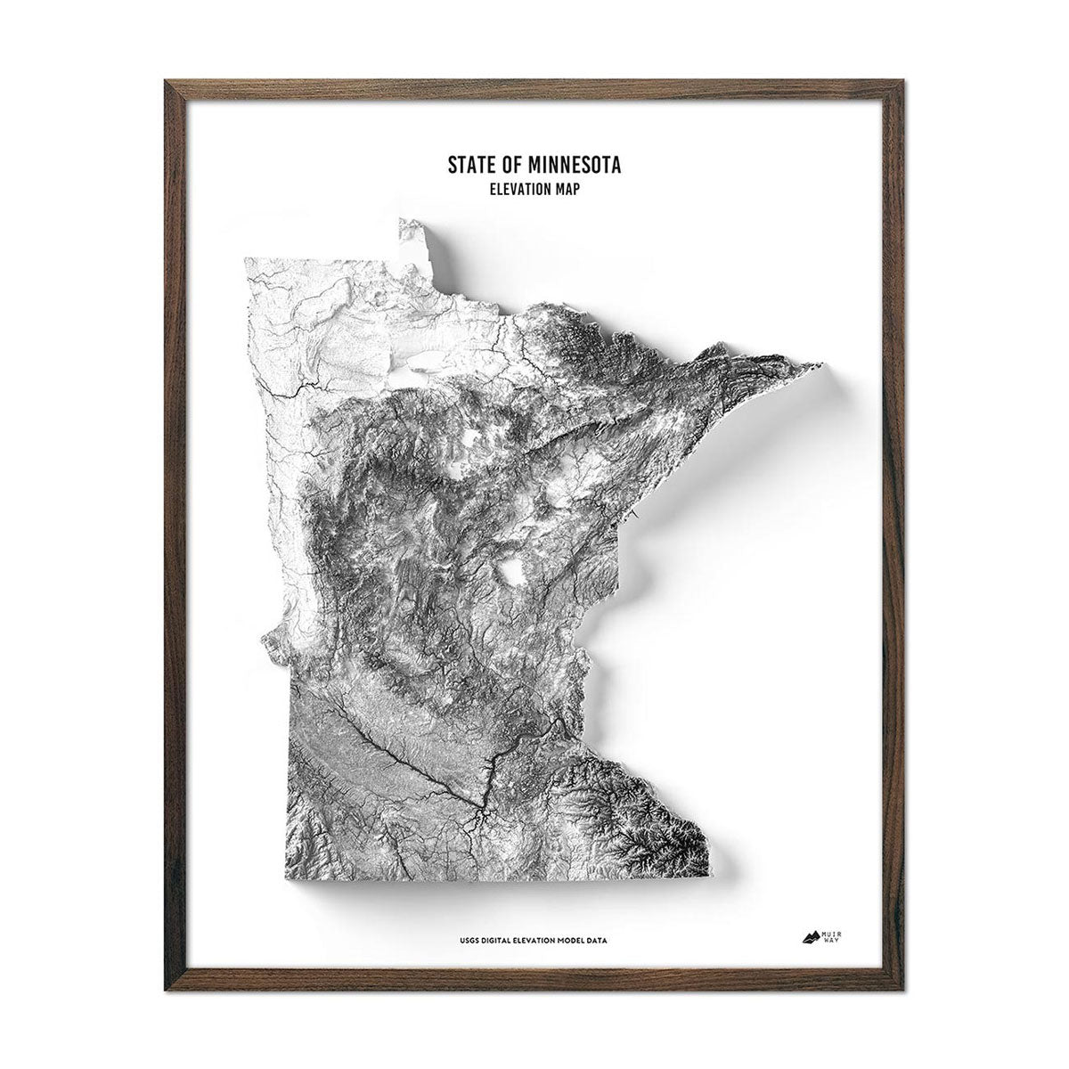 Minnesota Elevation Map – Muir Way