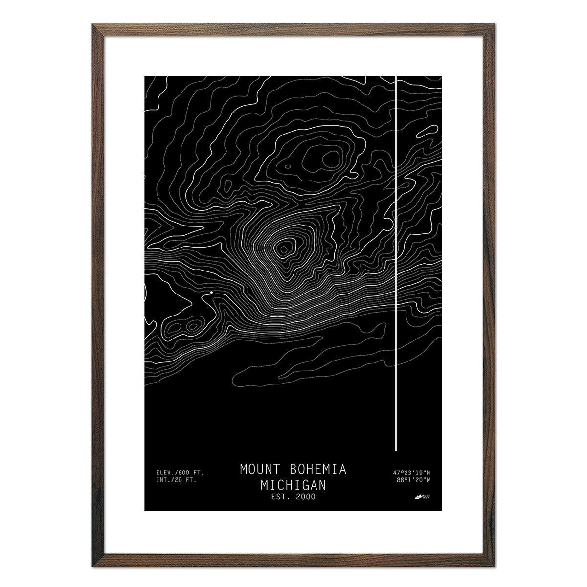 Mount Bohemia, Michigan-TOPO Series Map – Muir Way