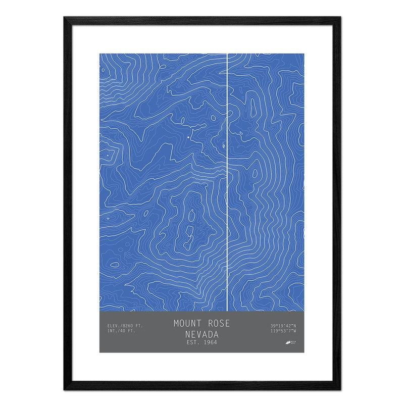 Mount Rose, Nevada-TOPO Series Map - Muir Way