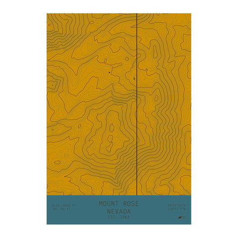 Mount Rose, Nevada-TOPO Series Map – Muir Way