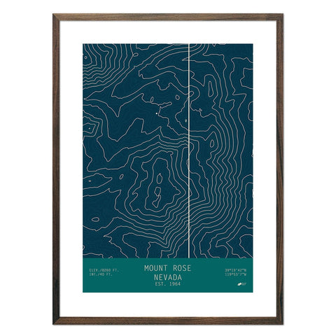 Mount Rose, Nevada-TOPO Series Map – Muir Way