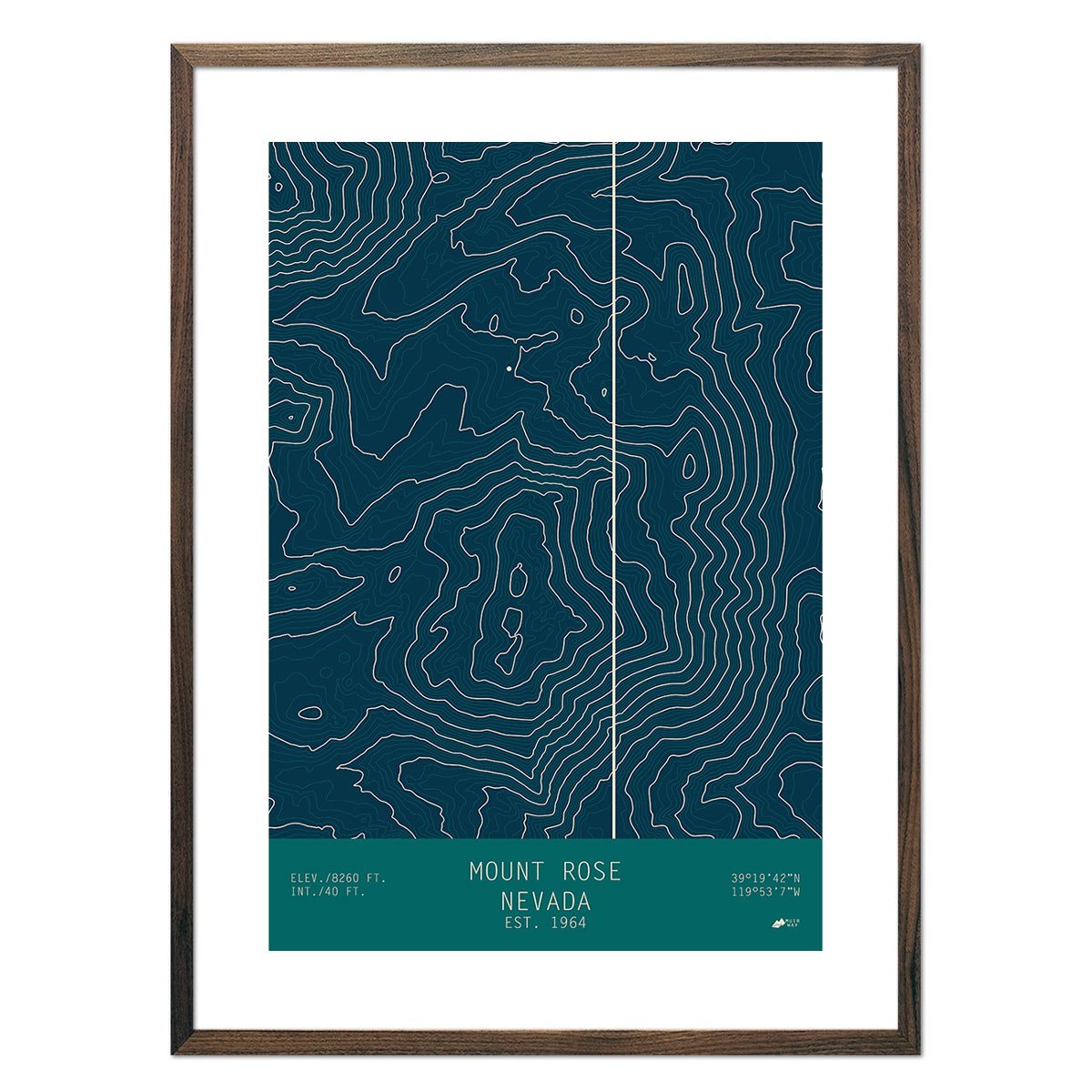 Mount Rose, Nevada-TOPO Series Map - Muir Way