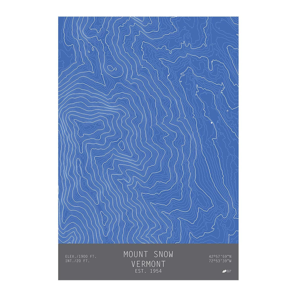 Mount Snow, Vermont-TOPO Series Map – Muir Way