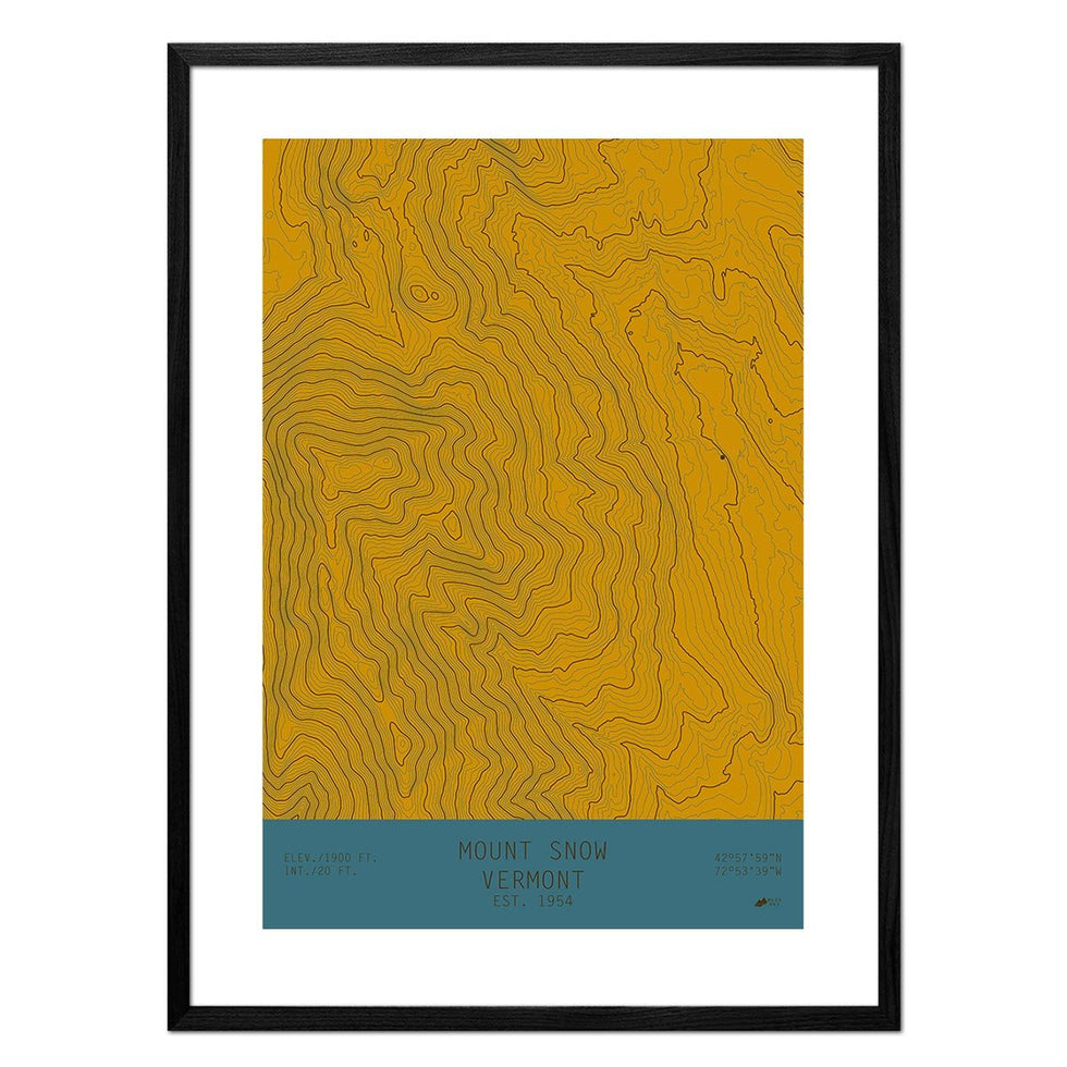 Mount Snow, Vermont-TOPO Series Map – Muir Way