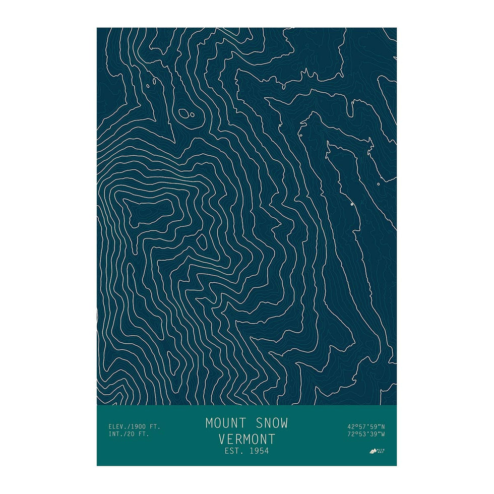 Mount Snow, Vermont-TOPO Series Map – Muir Way