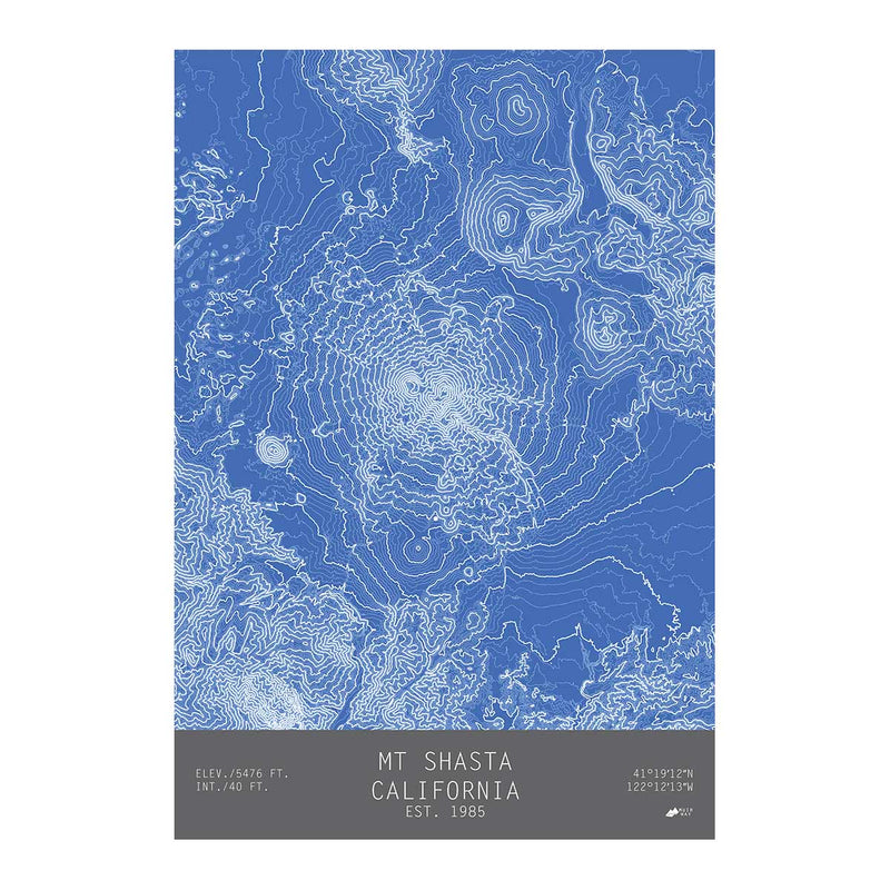Mt. Shasta, California-TOPO Series Map - Muir Way