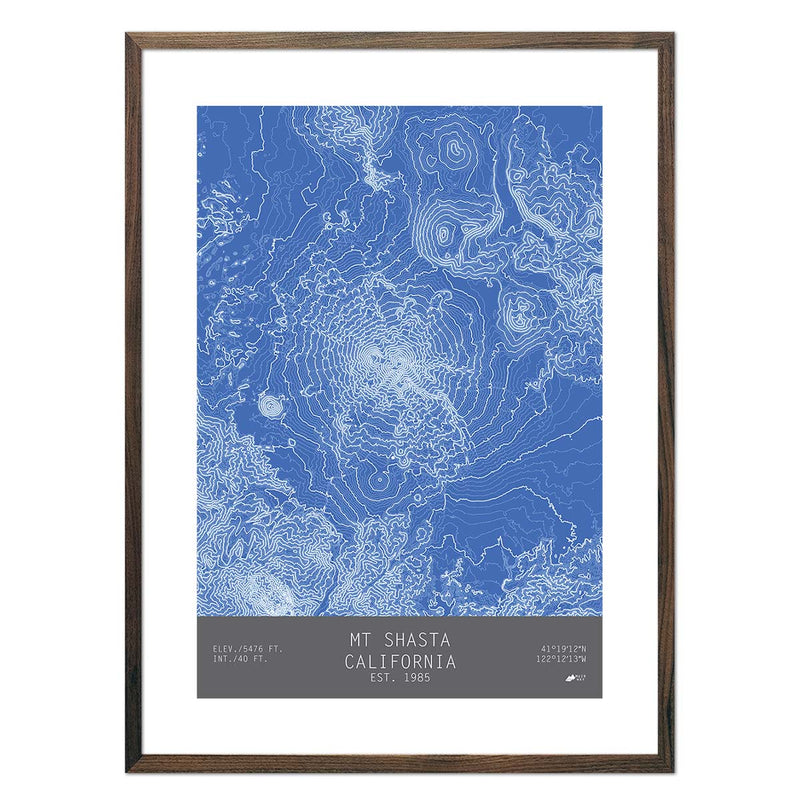 Mt. Shasta, California-TOPO Series Map - Muir Way