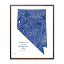 Nevada Hydrology Series Map | Map of rivers, streams & more – Muir Way