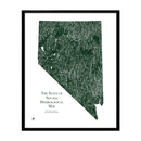 Nevada Hydrology Series Map | Map of rivers, streams & more – Muir Way