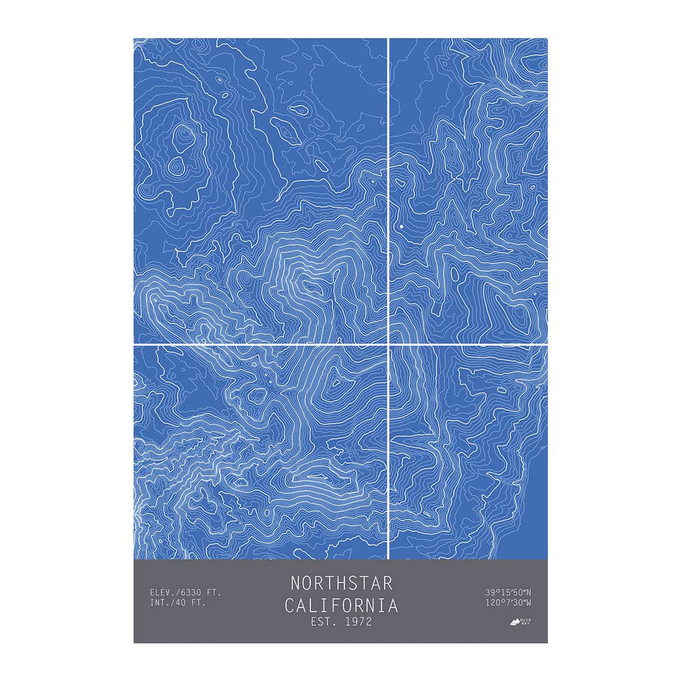 Northstar, California-TOPO Series Map – Muir Way