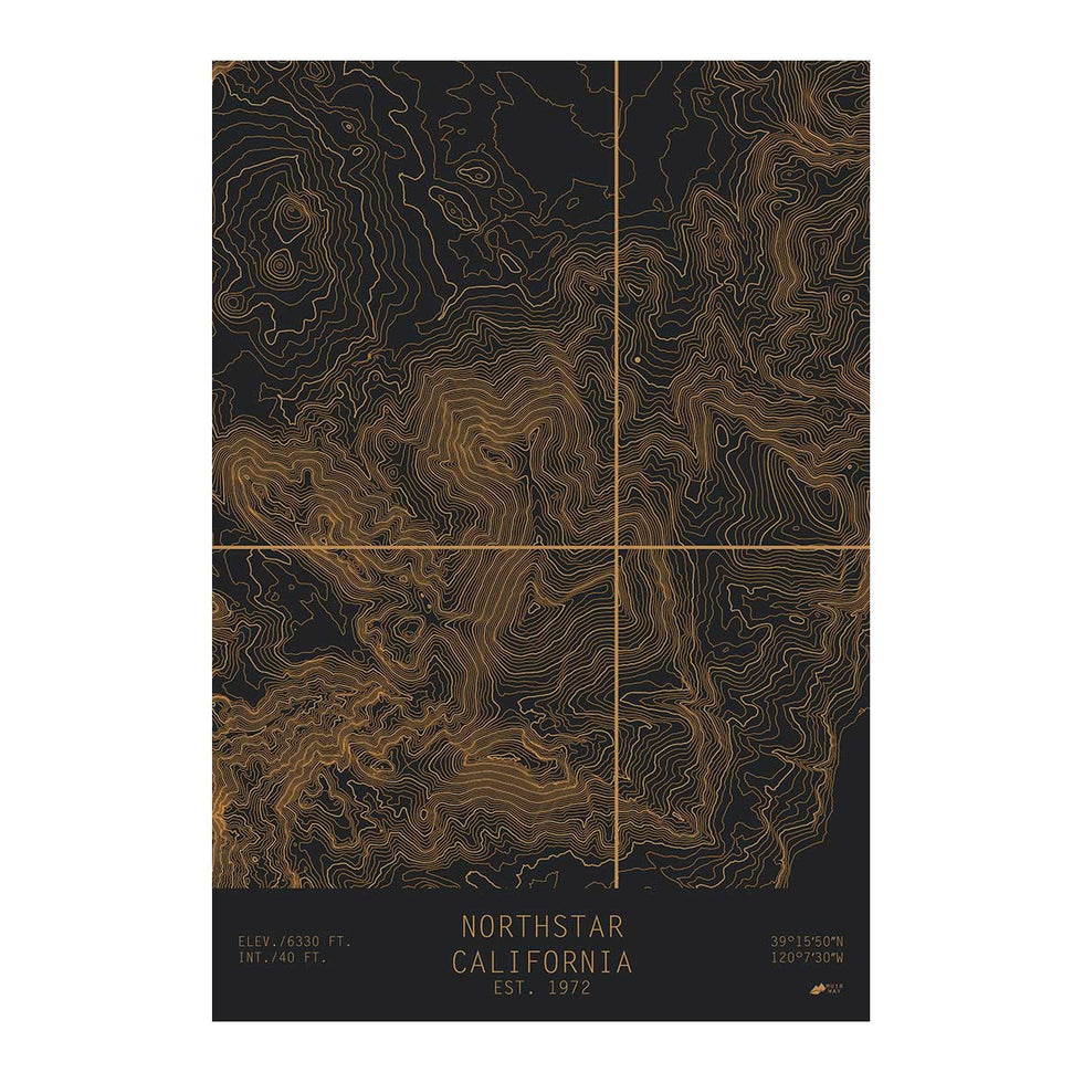 Northstar, California-TOPO Series Map – Muir Way