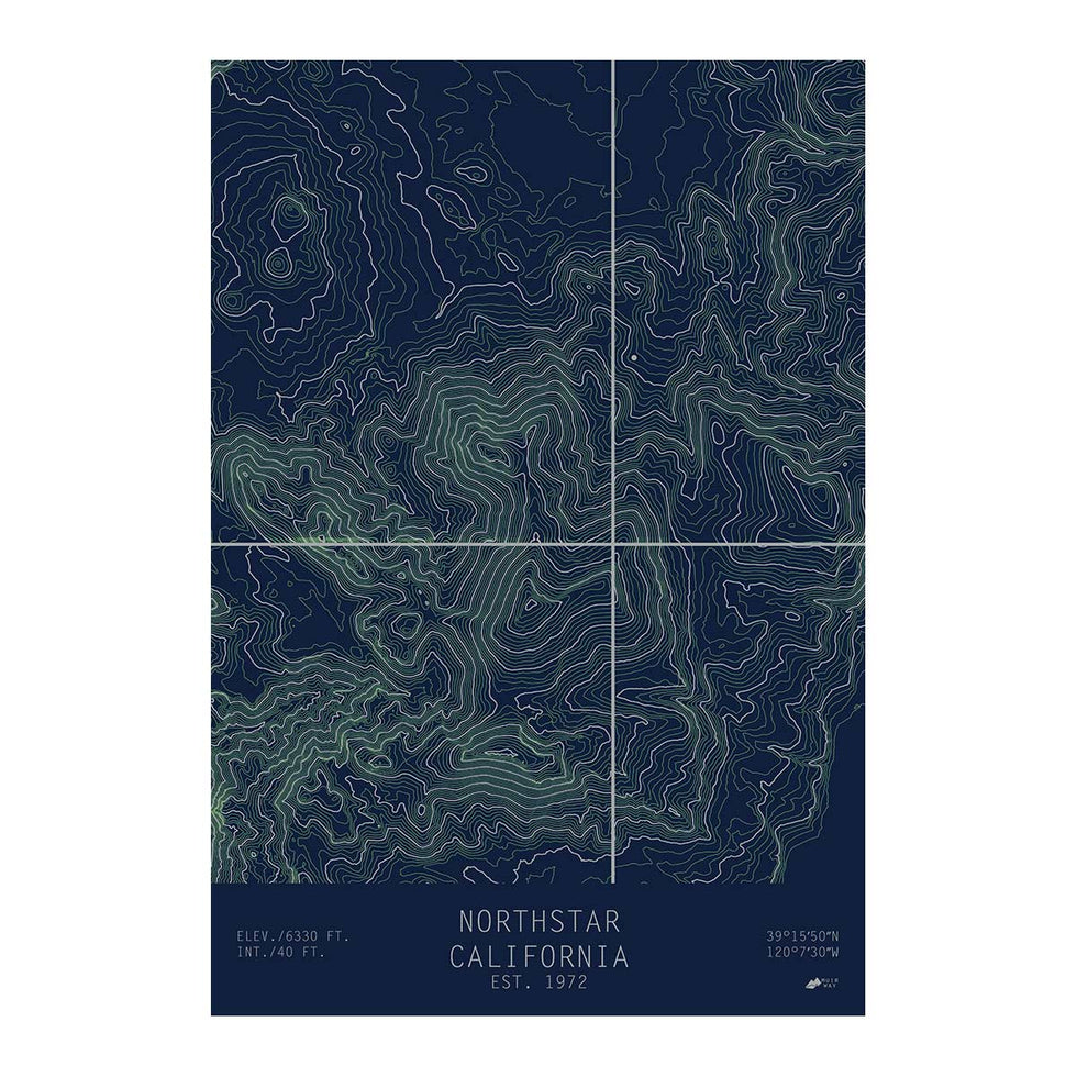 Northstar, California-TOPO Series Map – Muir Way