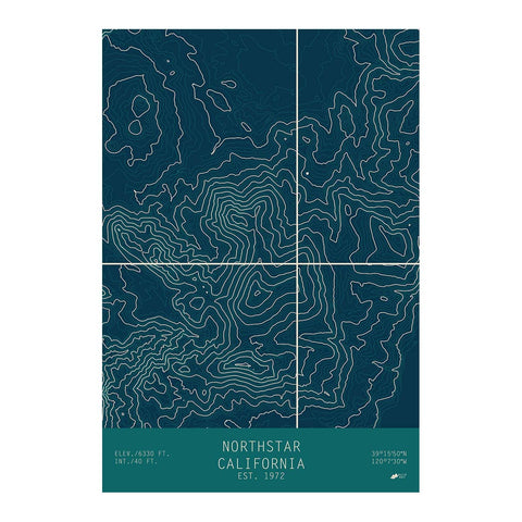 Northstar, California-TOPO Series Map – Muir Way