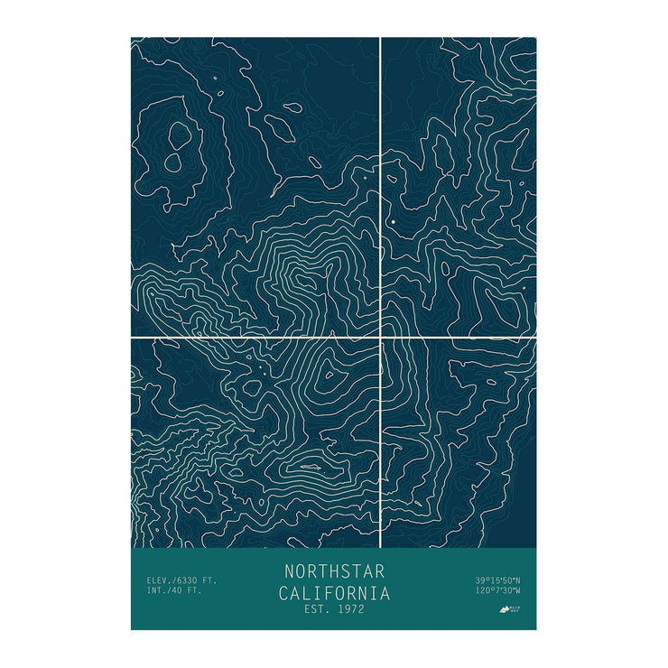 Northstar, California-TOPO Series Map – Muir Way