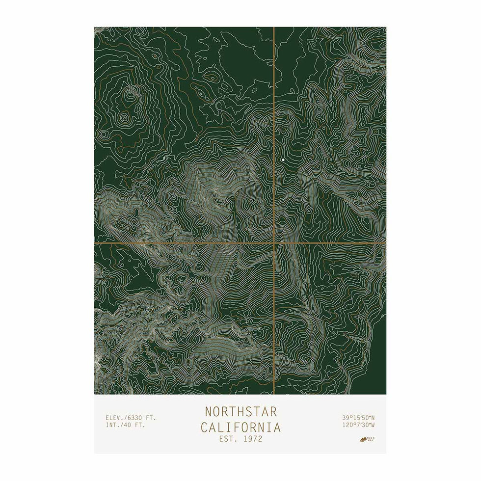 Northstar, California-TOPO Series Map – Muir Way