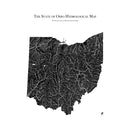 Ohio Hydrology Series Map | Map of rivers, streams & more – Muir Way