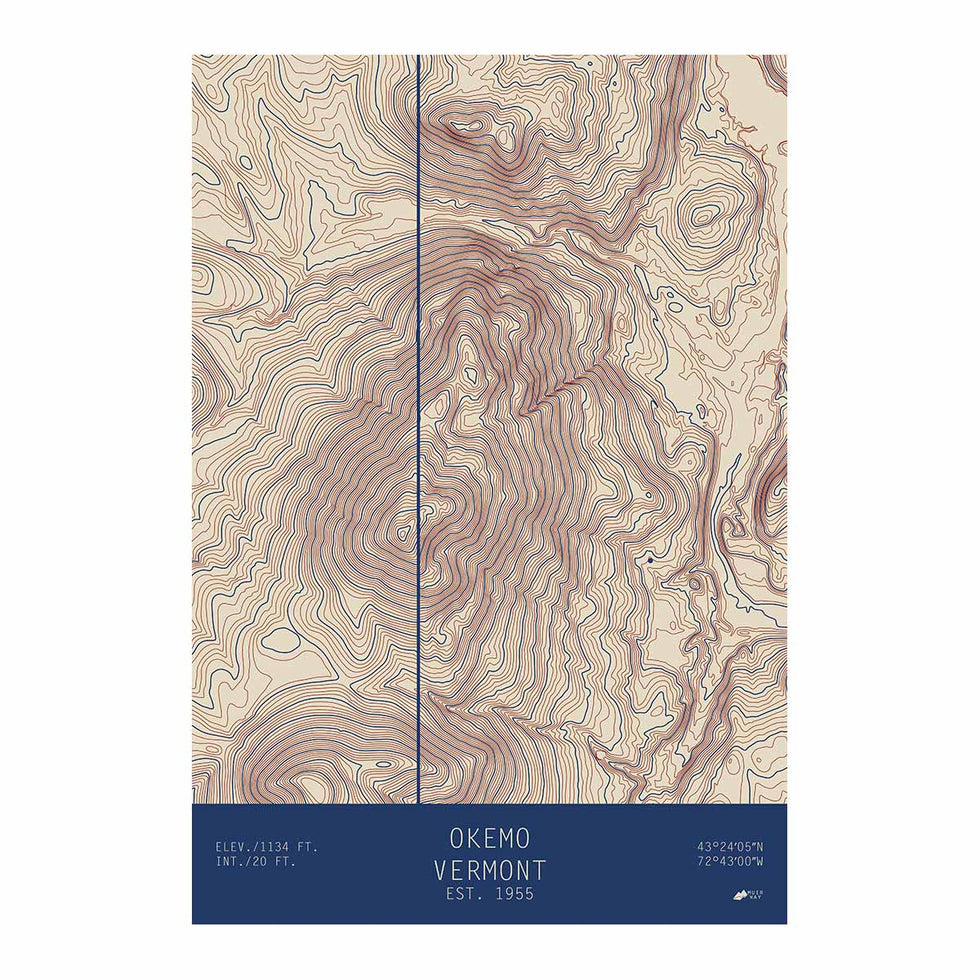 Okemo, Vermont-TOPO Series Map – Muir Way